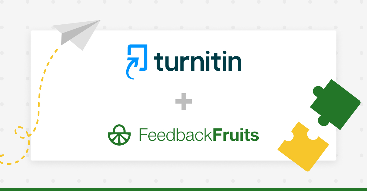Turnitin integration now available in FeedbackFruits